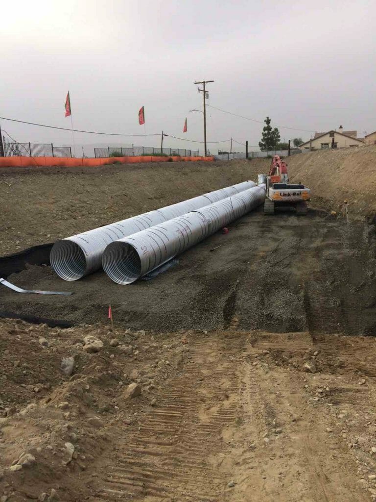 Projects - Detention System, Juniper, CA - Pacific Corrugated Pipe Company