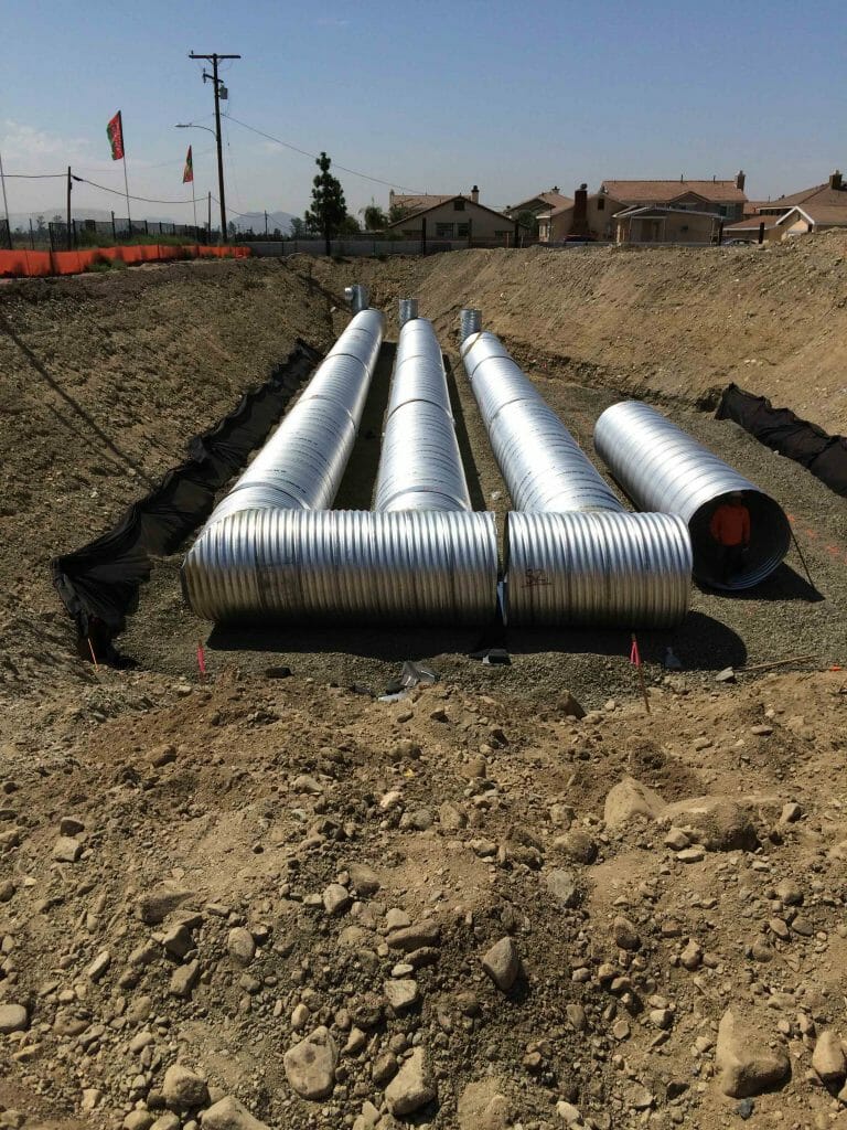 Projects - Detention System, Juniper, CA - Pacific Corrugated Pipe Company