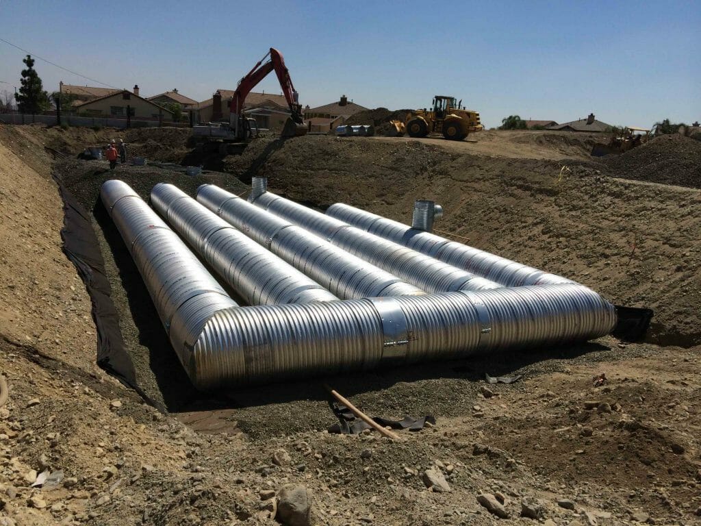Projects - Detention System, Juniper, CA - Pacific Corrugated Pipe Company